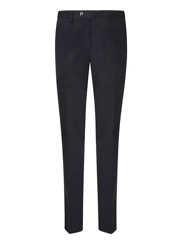 PT TORINO Flat Front Slim Fit Trousers - Blue