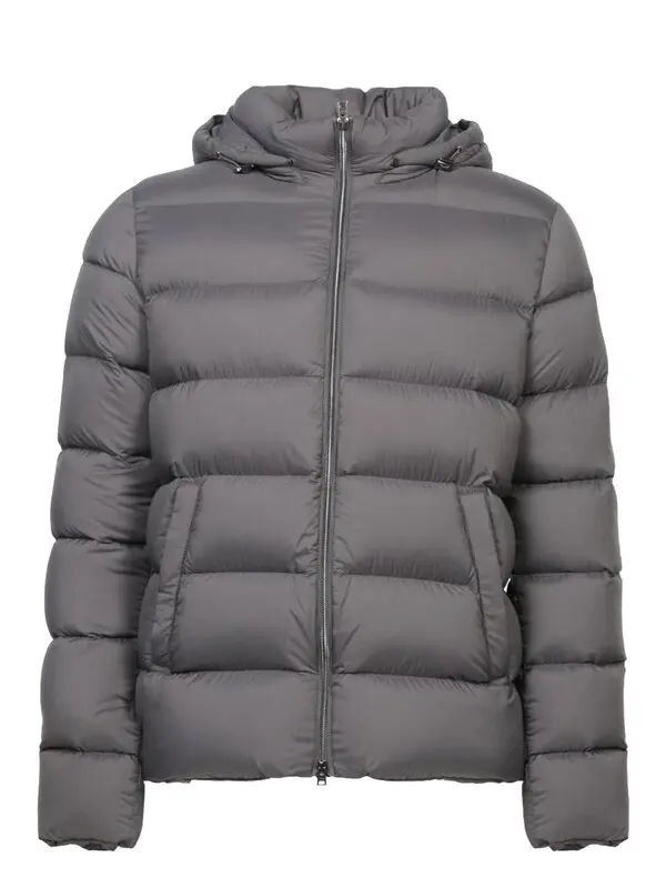 Herno Down Jacket With Hood - Grey