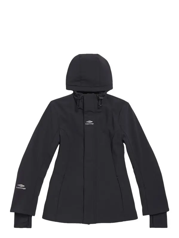 Balenciaga 3b Sports Icon Hourglass Ski Parka - Black