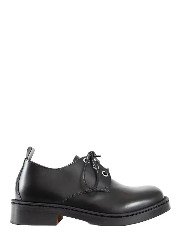 Alexander McQueen Lace-up Leather Shoes - Black