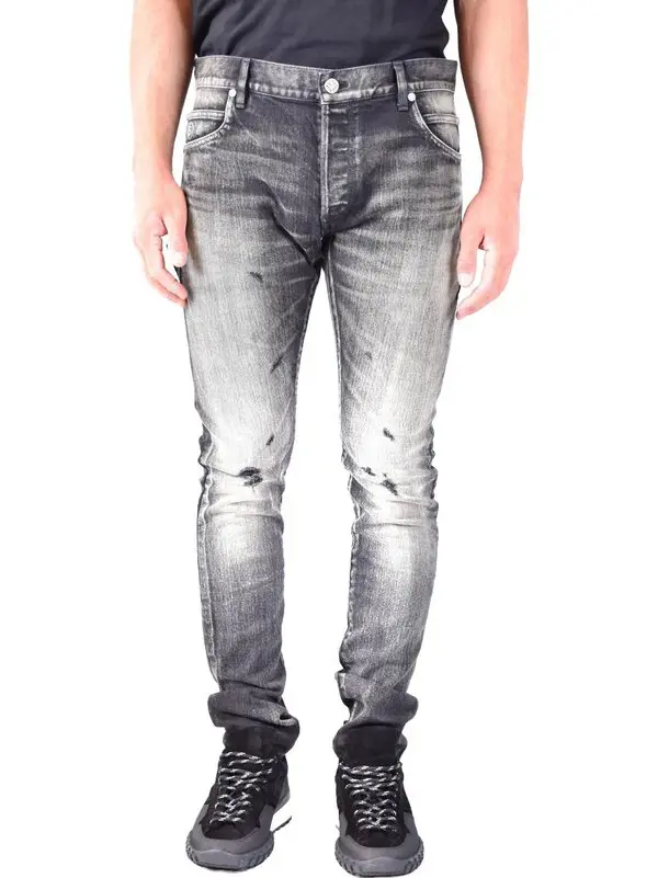 Balmain Jeans Uh15230 Z009 - Navy