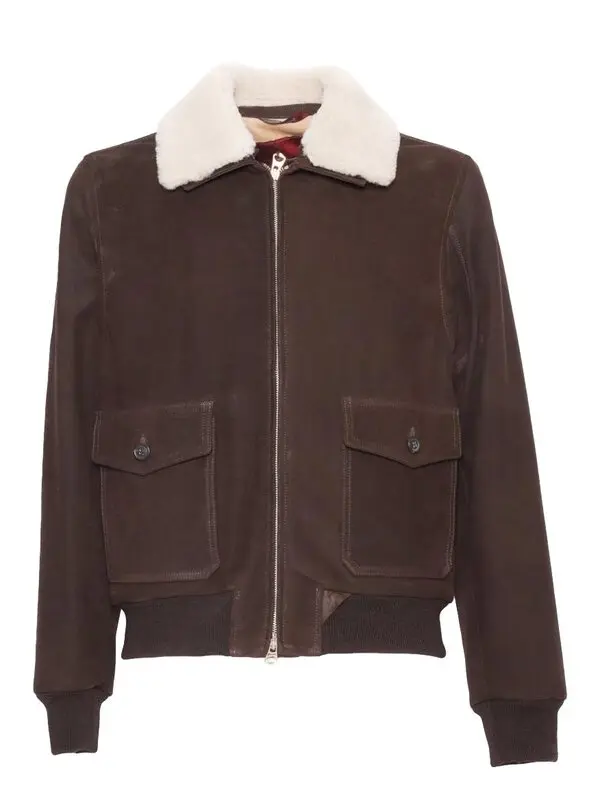 STEWART Ornado Leather Jacket - Brown