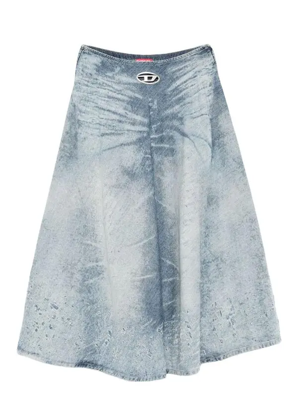 Diesel A-line Denim Skirt - Blue