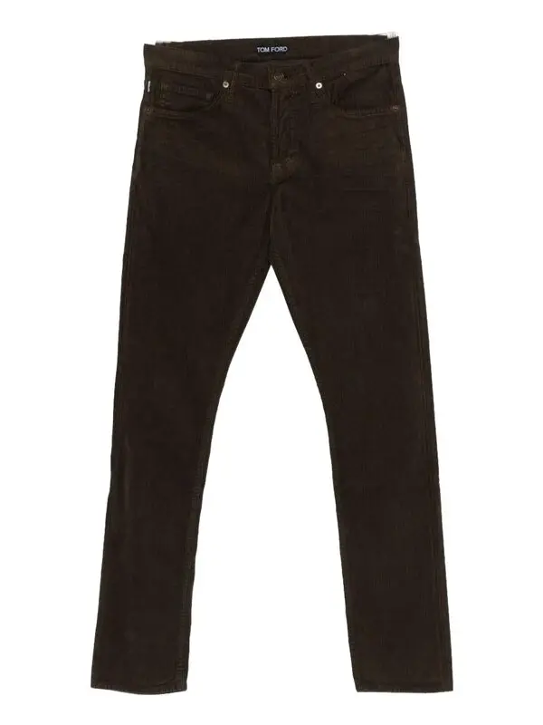 TOM FORD Corduroy Trousers - Green