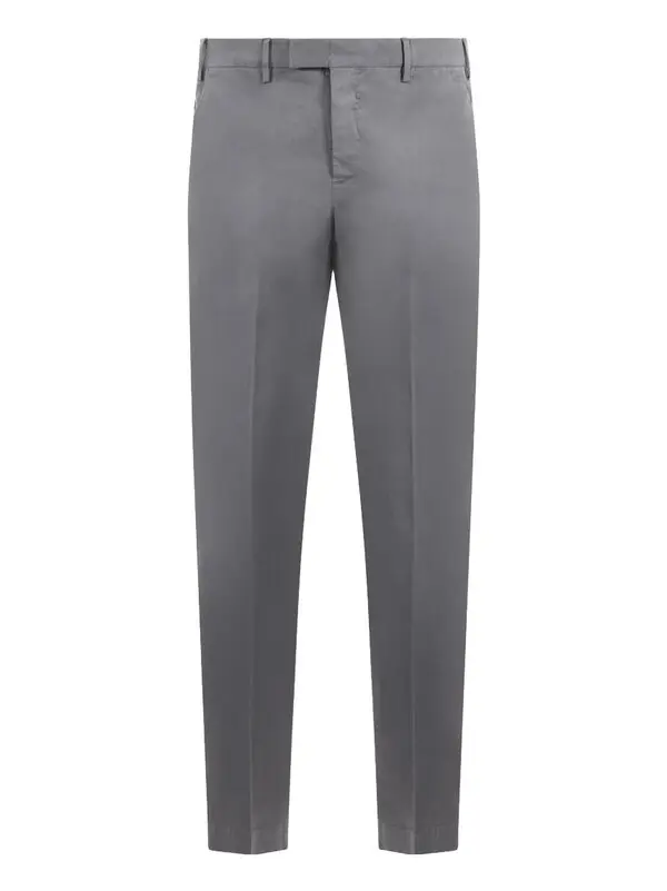PT TORINO Stretch Gabardine Trousers - Grey
