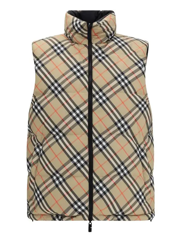 Burberry Reversible Padded Vest - Black