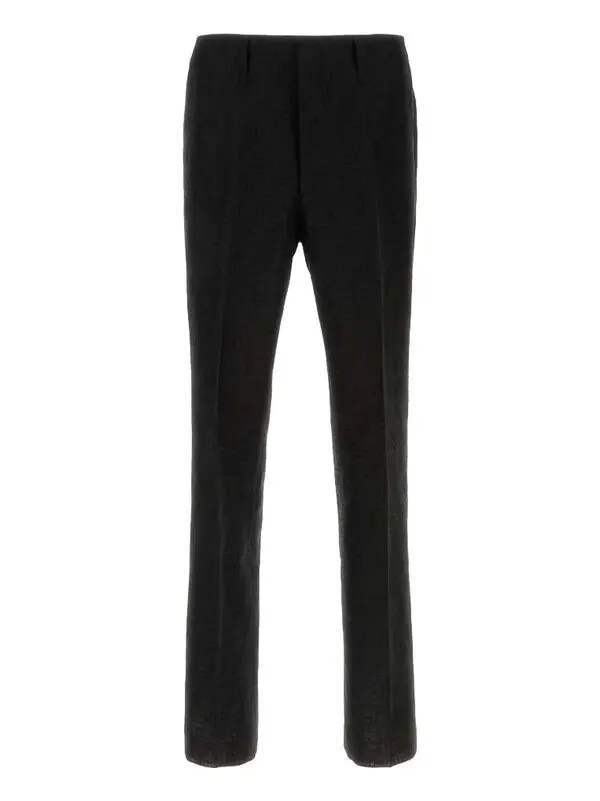 Fendi Linen Blend Pants - Black