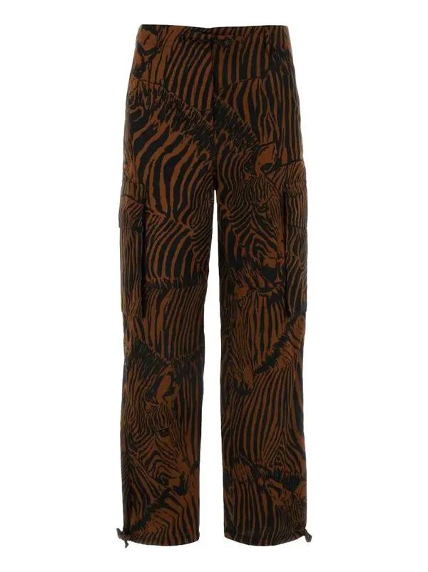 Max Mara Twill Cargo Pants - Printed