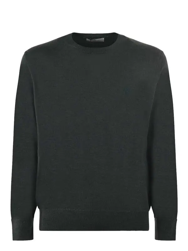 Etro Crewneck Wool Sweater - Green