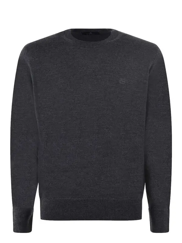 Etro Sweater - Grigio Scuro Melange