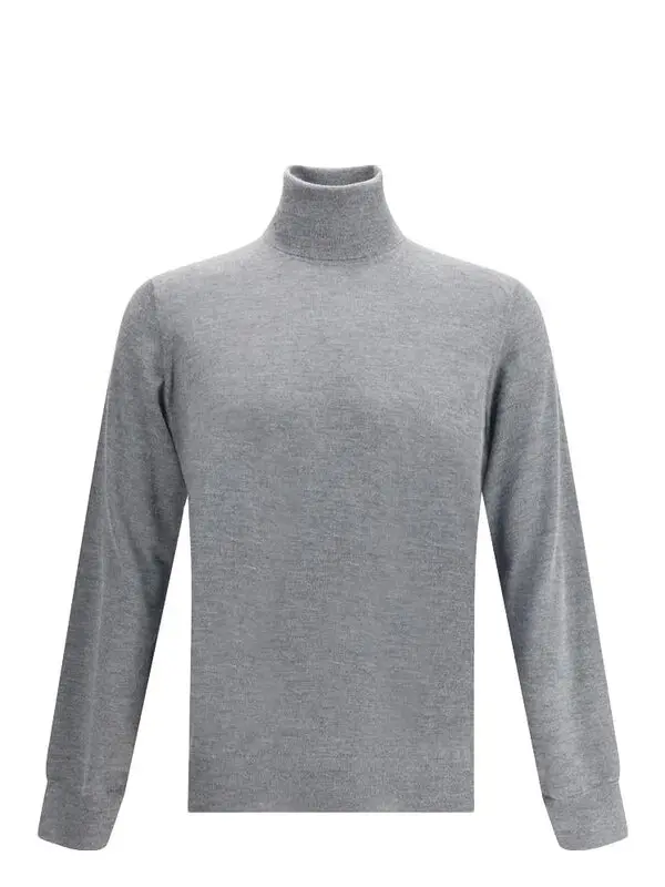 Brunello Cucinelli Cashmere Turtleneck Sweater - Grey