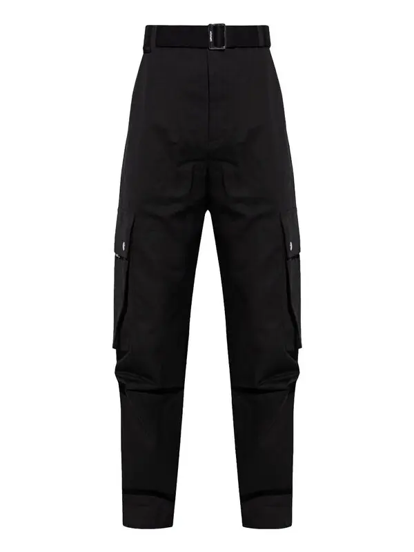Jacquemus Cotton-blend Cargo Trousers - Black