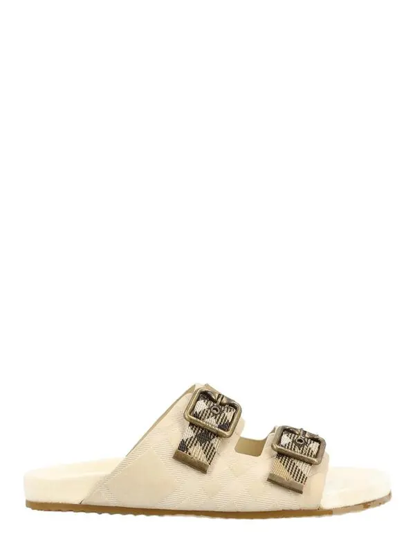 Burberry Suede Leather Sandals - Bake