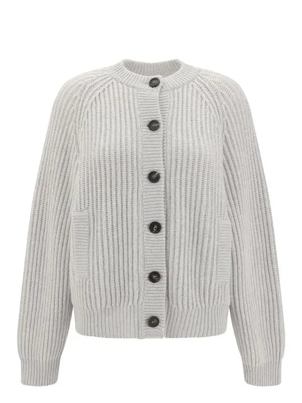 Brunello Cucinelli Cashmere Cardigan - White
