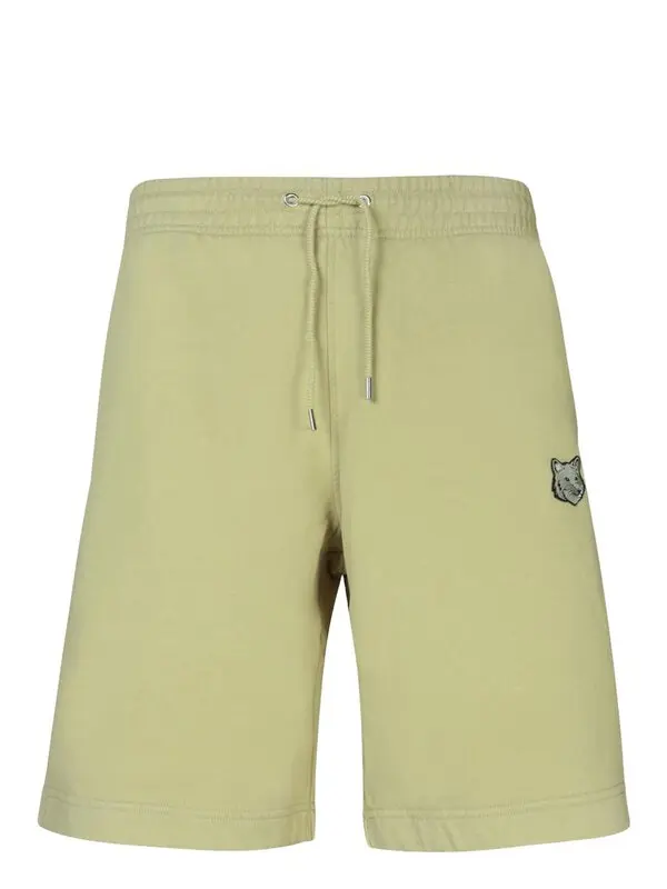 Maison Kitsuné Cotton Shorts - Beige