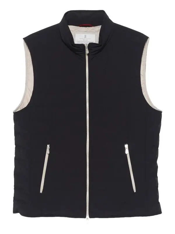 Brunello Cucinelli Outwear Waistcoat - Blue