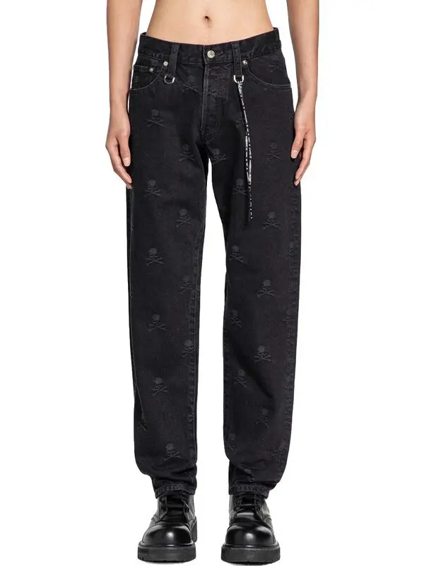 MASTERMIND WORLD Straight Leg Jeans - Black