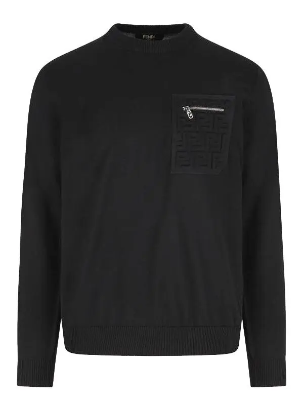 Fendi Wool Sweater - Black