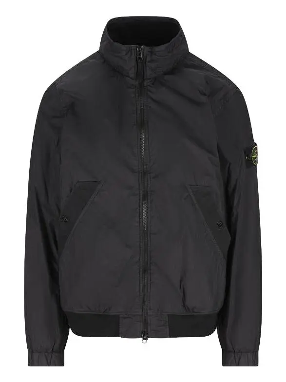 Stone Island Crinkle Reps Ny Jacket - Black