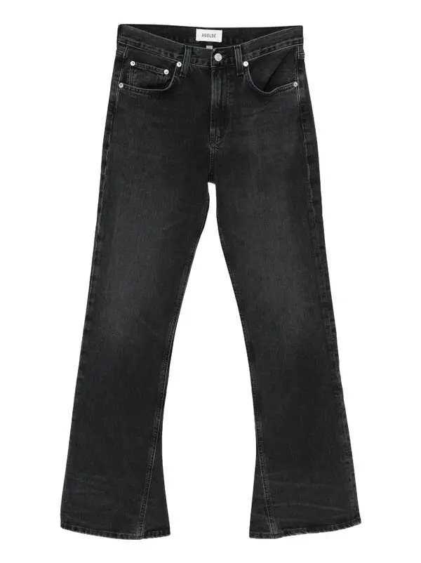 AGOLDE Regenerative Cotton Bell-bottom Denim - Black