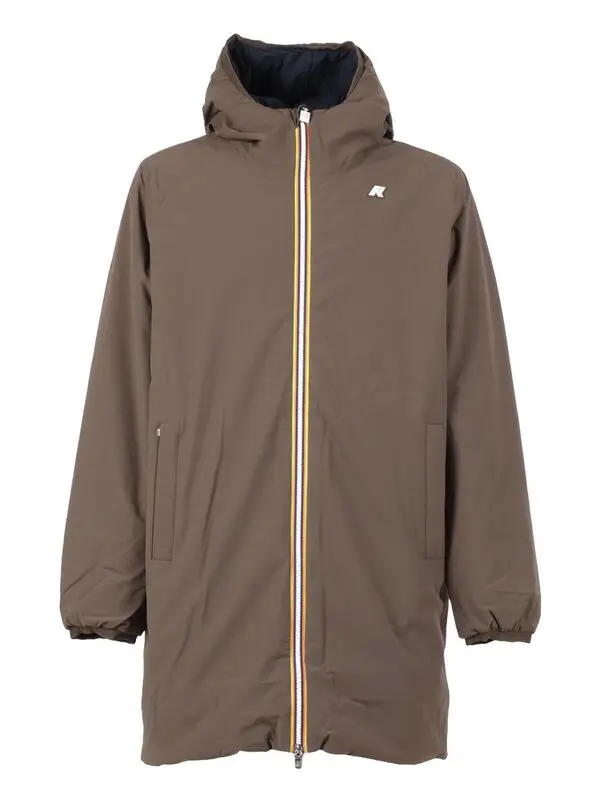 K-WAY Jacob St Warm Double Down Jacket - Brown