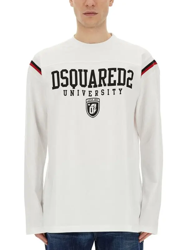 Dsquared2 Sweatshirt With Logo - White