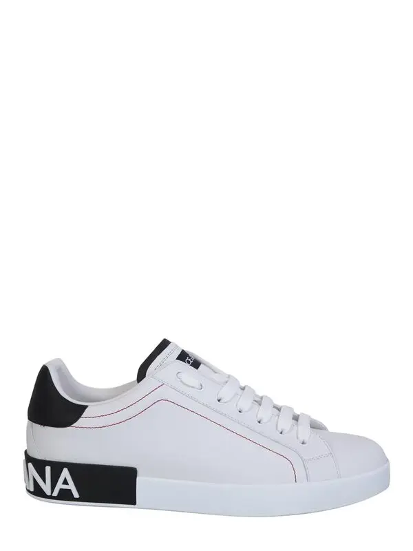 Dolce & Gabbana Leather Sneakers - White