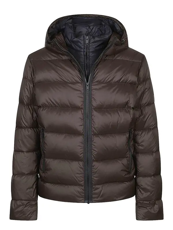FAY Double Front Down Jacket - Brown