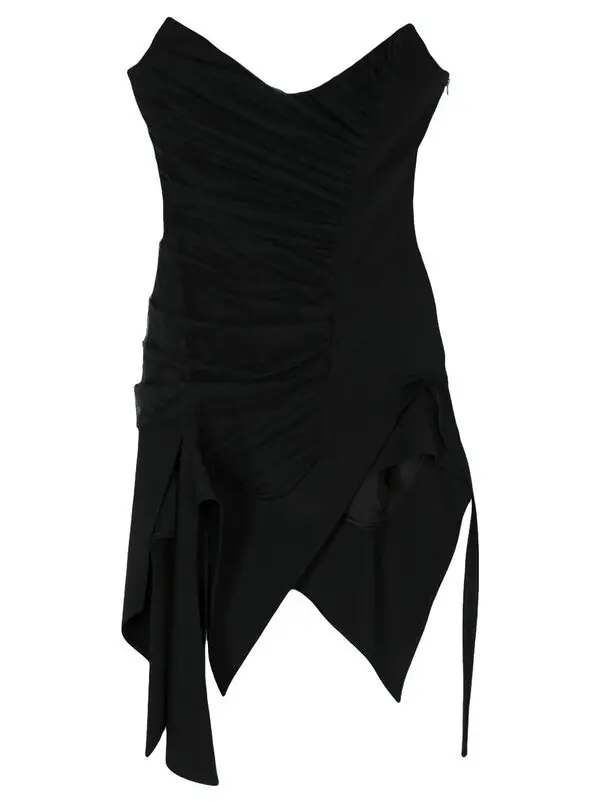 MUGLER Strapless Mini Dress - Black