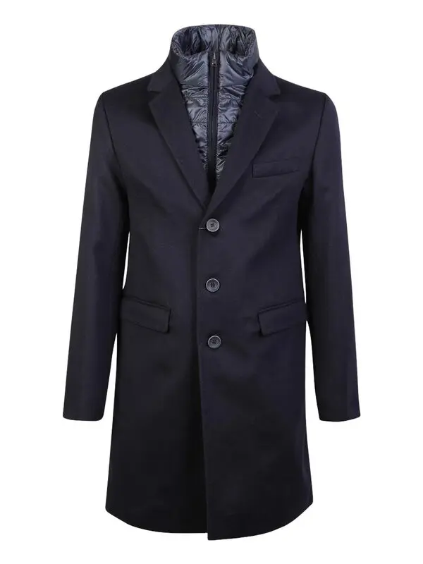 Herno Detachable Bib Coat - Blue