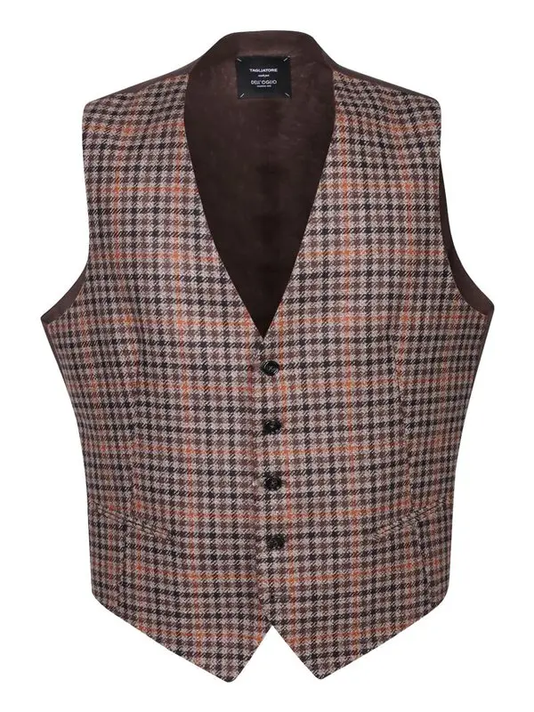 Tagliatore Wool And Cashmere Vest - Beige