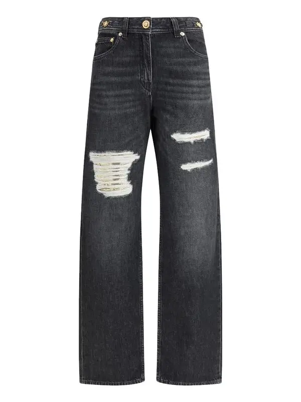 Versace Mid-rise Jeans - Black
