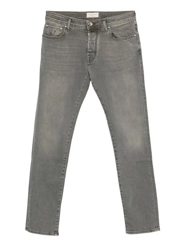 Jacob Cohen Washed-effect Straight Leg Jeans - Grey