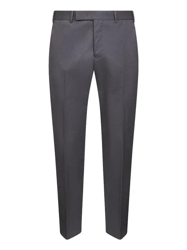 PT TORINO Tailored Virgin Wool Trousers - Grey