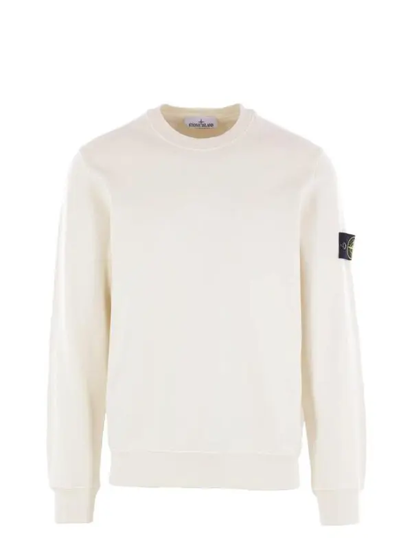 Stone Island Cotton Jersey Sweatshirt - White