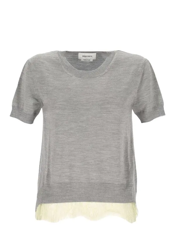 Alexander McQueen Top - Grey Mel/pear