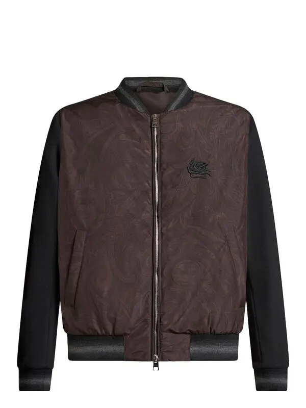 Etro Paisley Pattern Bomber Jacket - Brown