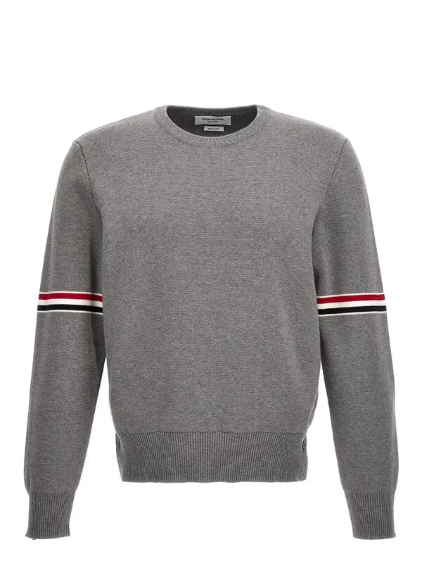 Thom Browne Classic Crewneck Sweater - Gray