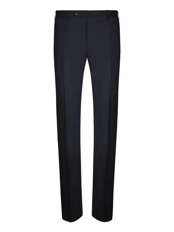 Incotex Tailored Straight Leg Trousers - Blue