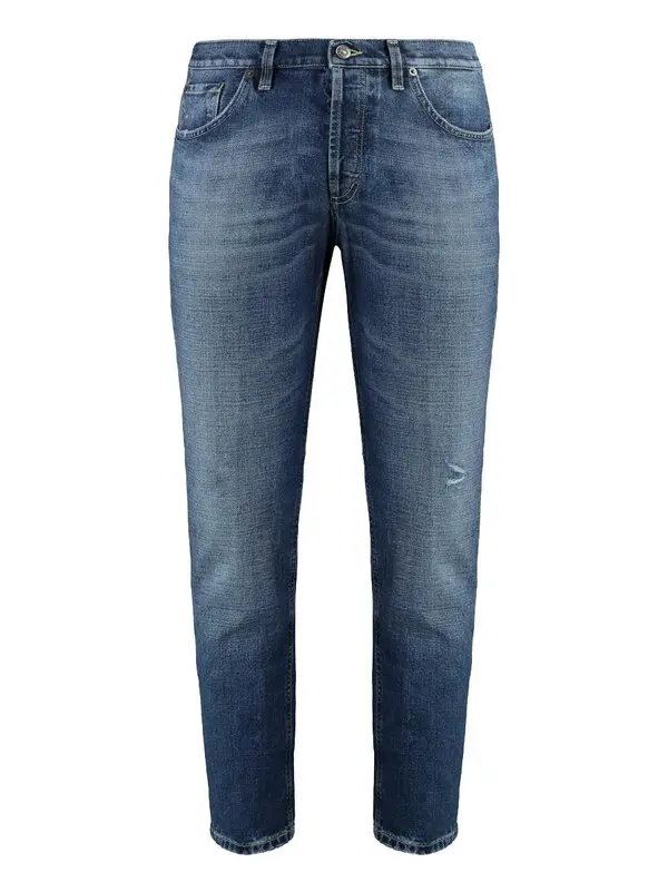 DONDUP Brighton Straight-leg Jeans - Navy