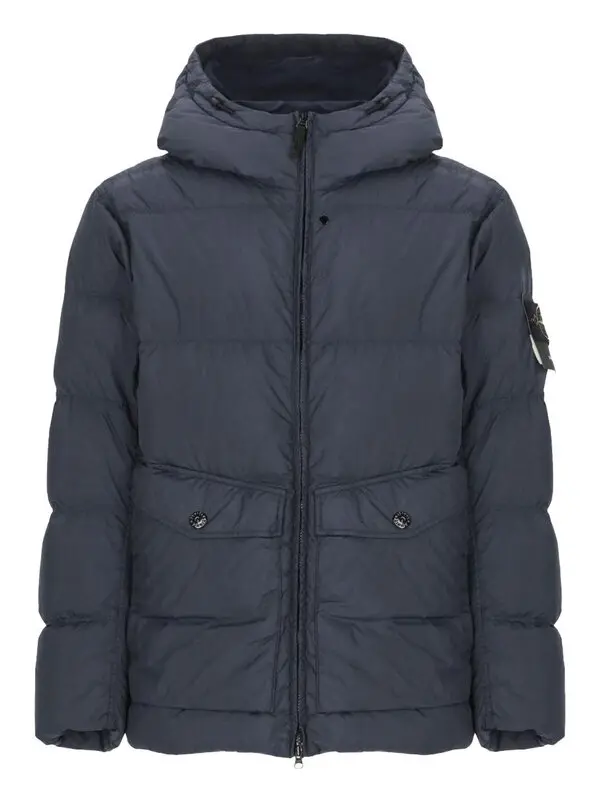Stone Island Down Jacket - Blue