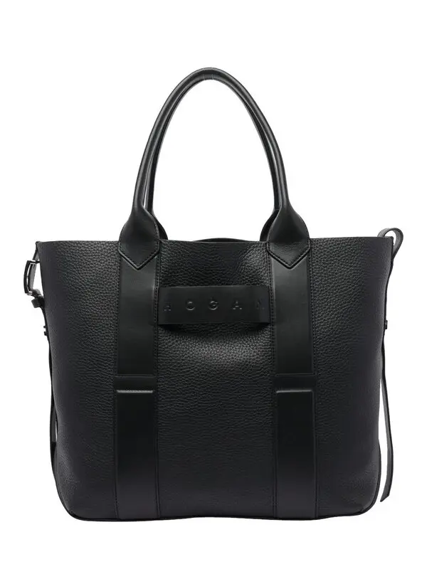 Hogan Script Medium Shopping Bag - Black