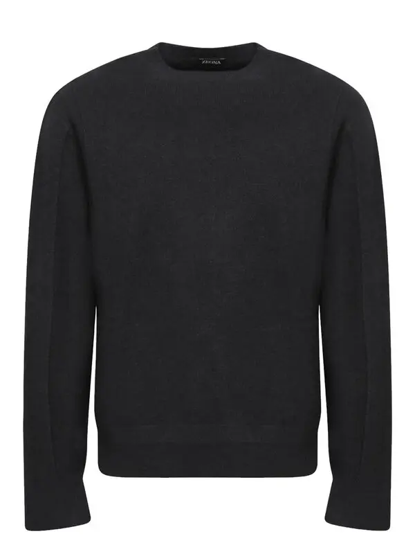 Zegna Crew Neck Knitwear - Blue