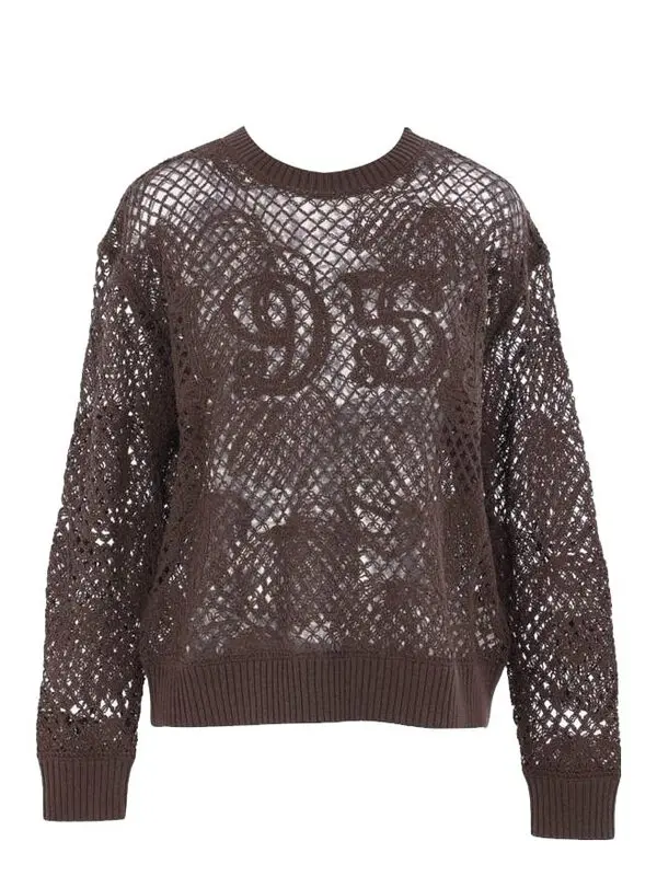 Max Mara Crochet Sweater - Brown