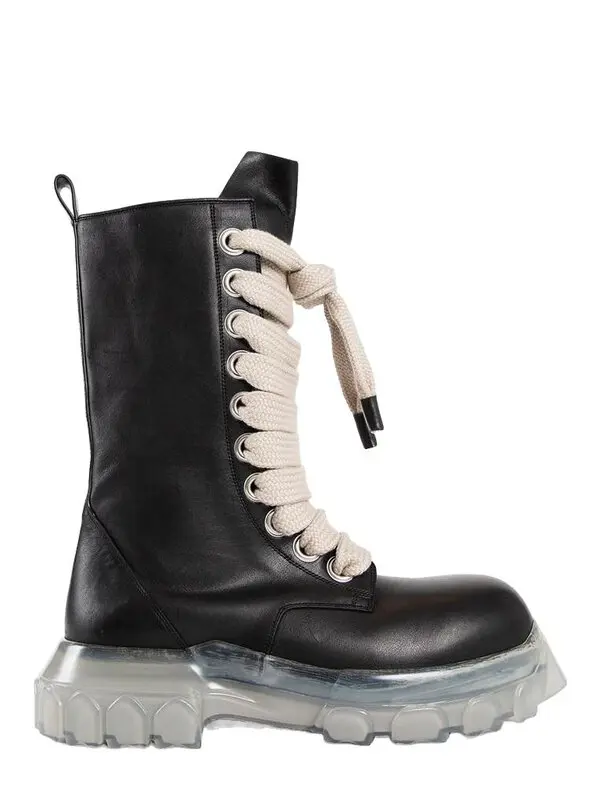 Rick Owens Jumbolaced Army Boots - Black