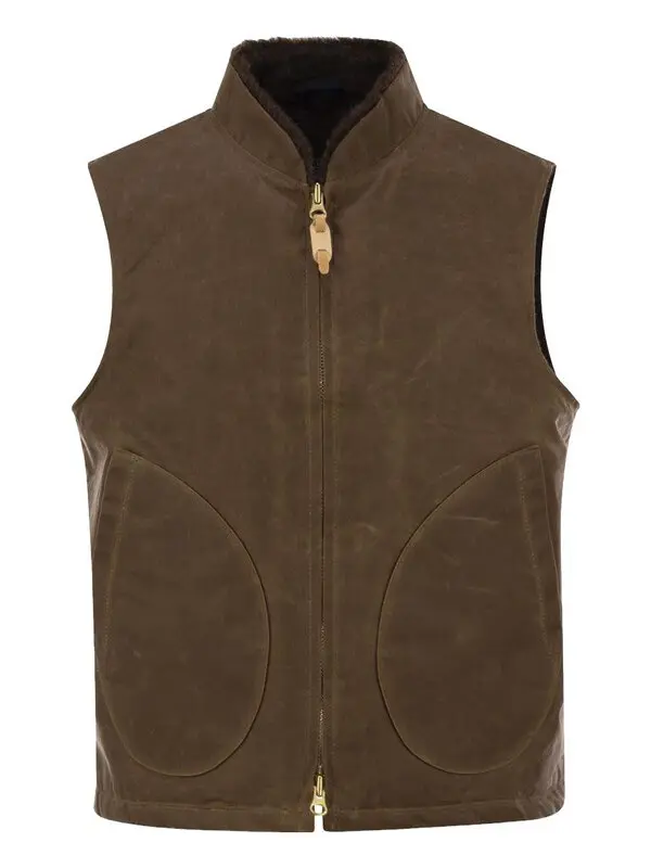MANIFATTURA CECCARELLI Mountain Velvet Waistcoat - Brown