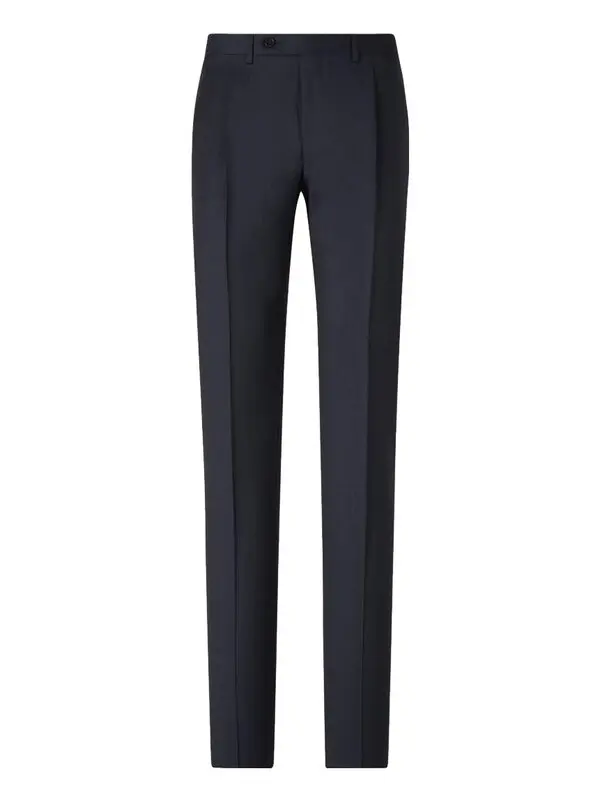 Canali Formal Wool Trousers - Midnight Blue
