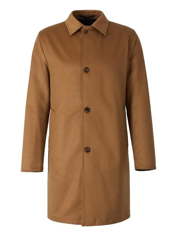 KIRED Reversible Cashmere Coat - Brown