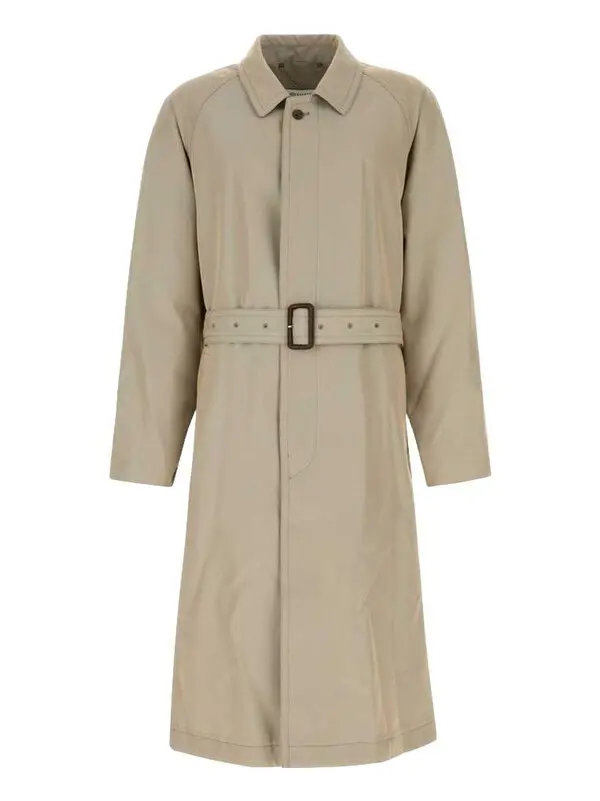 MAISON MARGIELA Cotton Blend Trench Coat - Grey