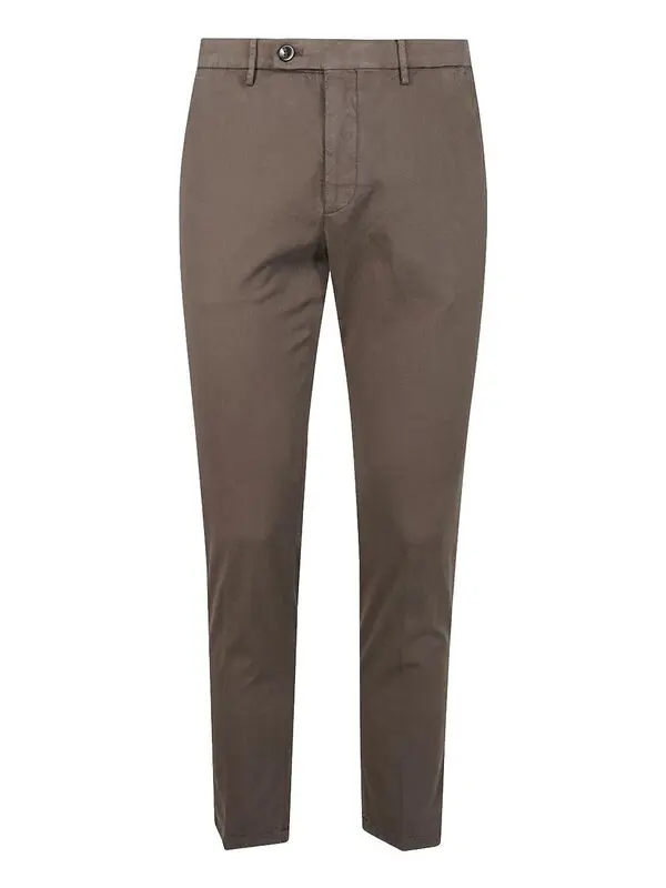 MICHAEL COAL Capri American Pocket Trousers - Brown
